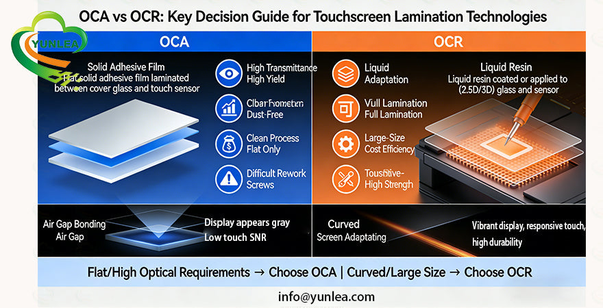 OCA vs. OCR: Which Lamination Technology is Best for Touchscreens? | Yunlea